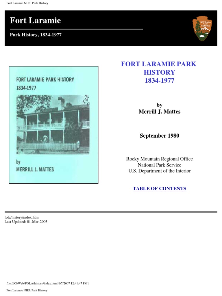 Fort Laramie: A Historical Journey | PDF | Oregon Trail