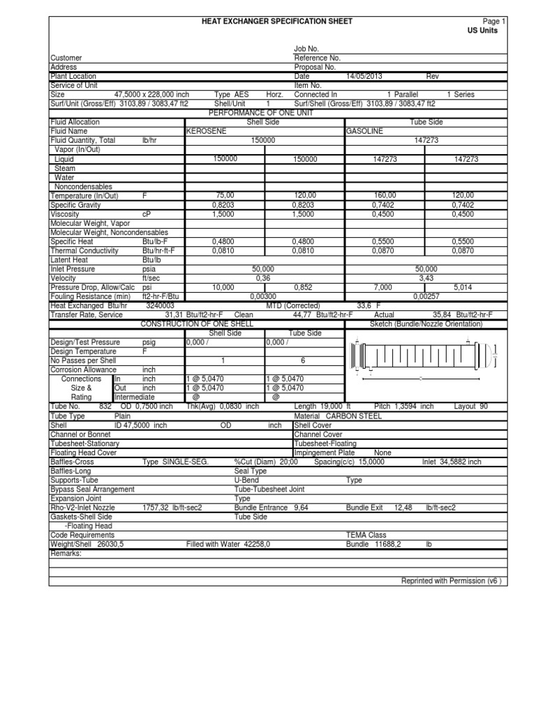 Diseño Datasheet TEMA | PDF