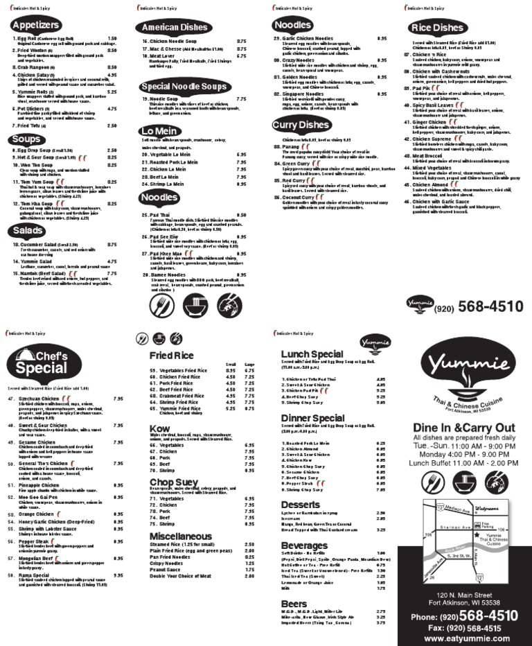 Togo Menu | PDF | Curry | Thai Cuisine