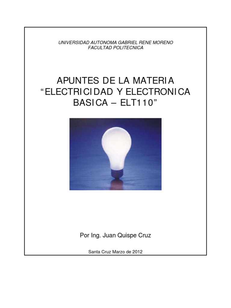 Electricidad y Electrónica Básica ELT-110 | PDF | Átomos | Núcleo atómico