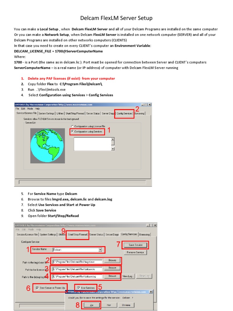 Delcam FlexLM Server Installation Guide | PDF