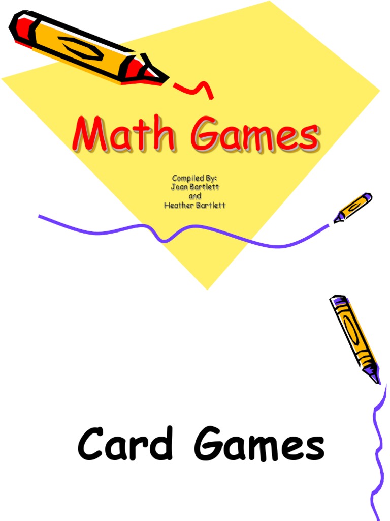 Math Games | PDF | Multiplication | Playing Cards