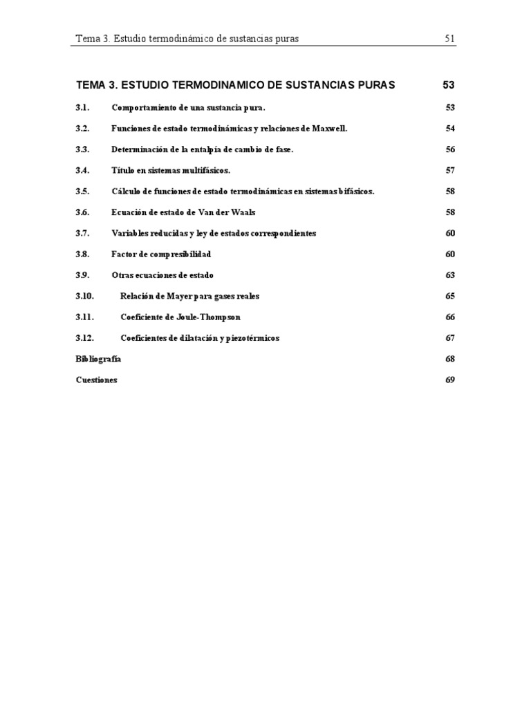 Estudio Termodinámico de Sustancias Puras | PDF | Entalpía | Gases