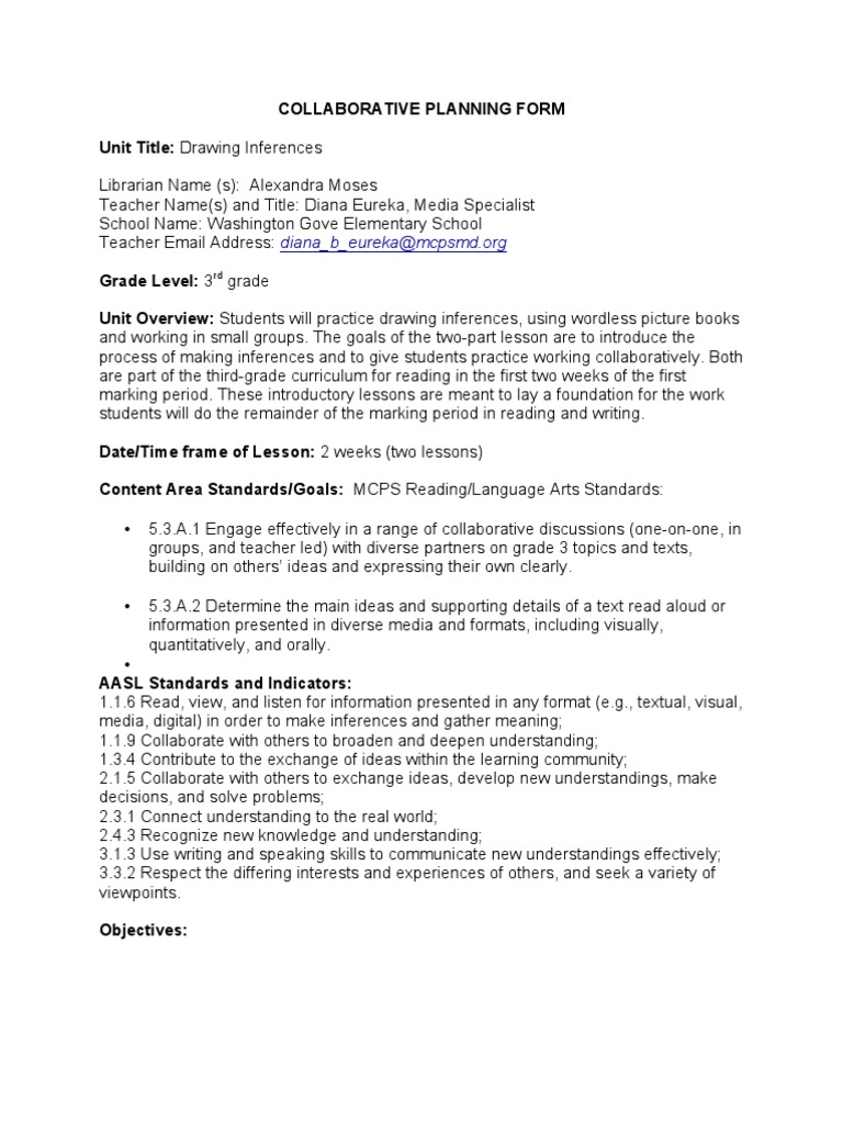 Inferences | PDF | Lesson Plan | Reading (Process)