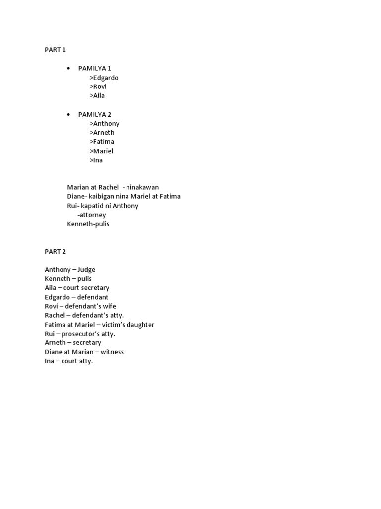 The Crime (Role Play Script) 2 | PDF