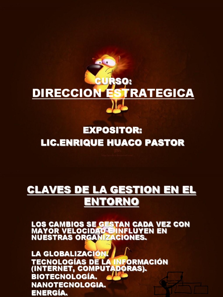 Curso Direccion Estrategica | PDF | Planificación | Competitividad