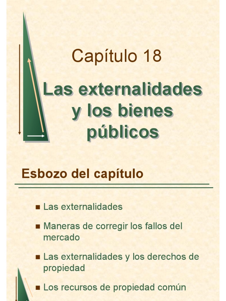Externalidades Bienes Publicos PDF | PDF | Exterioridad | Bien público