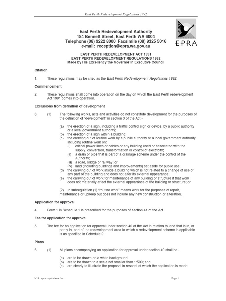 EPRA Regulations | PDF | Business