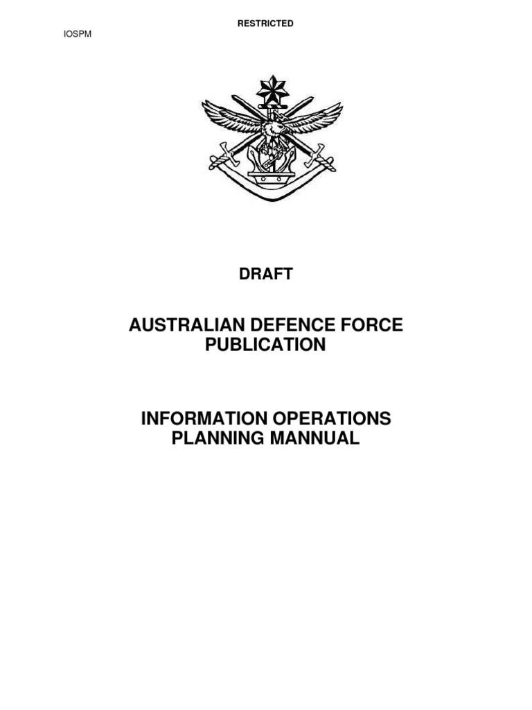 Australian Defence Force Information Operations Manual | PDF ...
