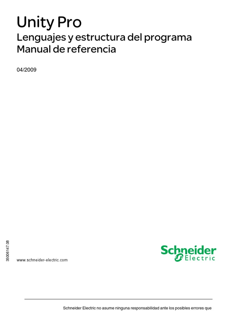 Unity Pro - Manual de Referencia | PDF | Unidad (motor de juego ...