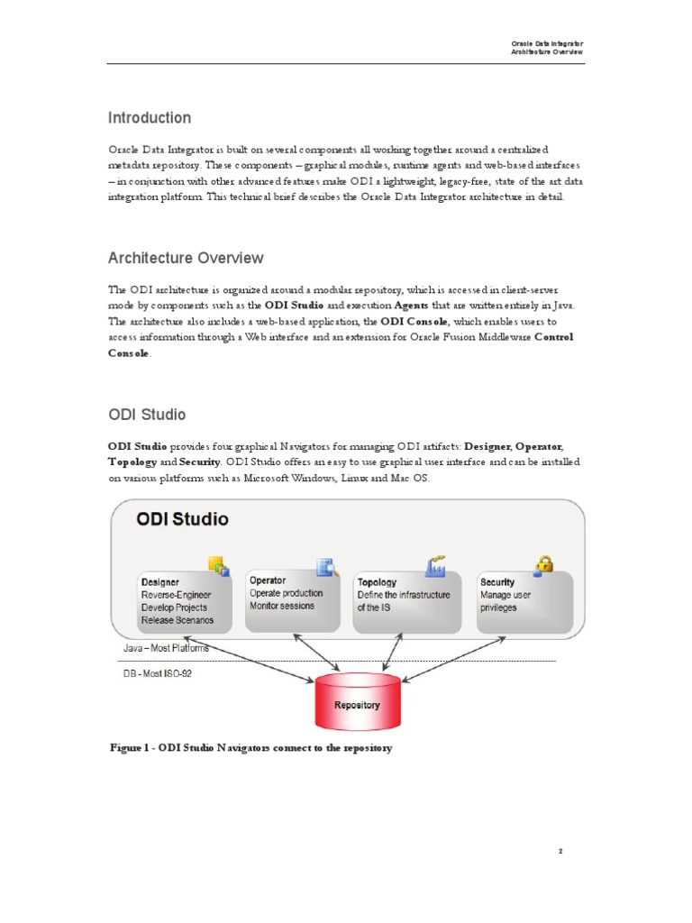 ODI Migration and Architecture Overview | PDF