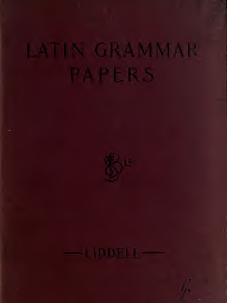 Latin Grammar Papers Arranged With Vocabulary | PDF | Grammatical ...