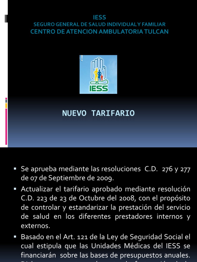 Estructura Del Tarifario | PDF | Calidad (comercial) | Presupuesto