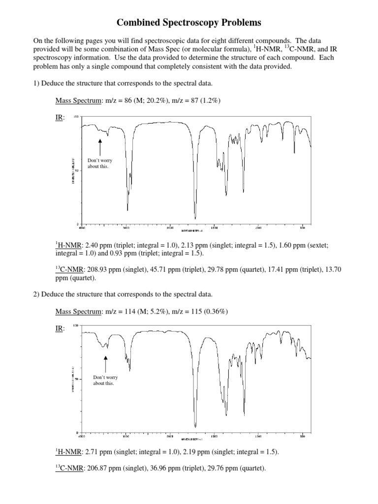 Combined Spectroscopy Problems1 | PDF | Spectroscopy | Scientific ...