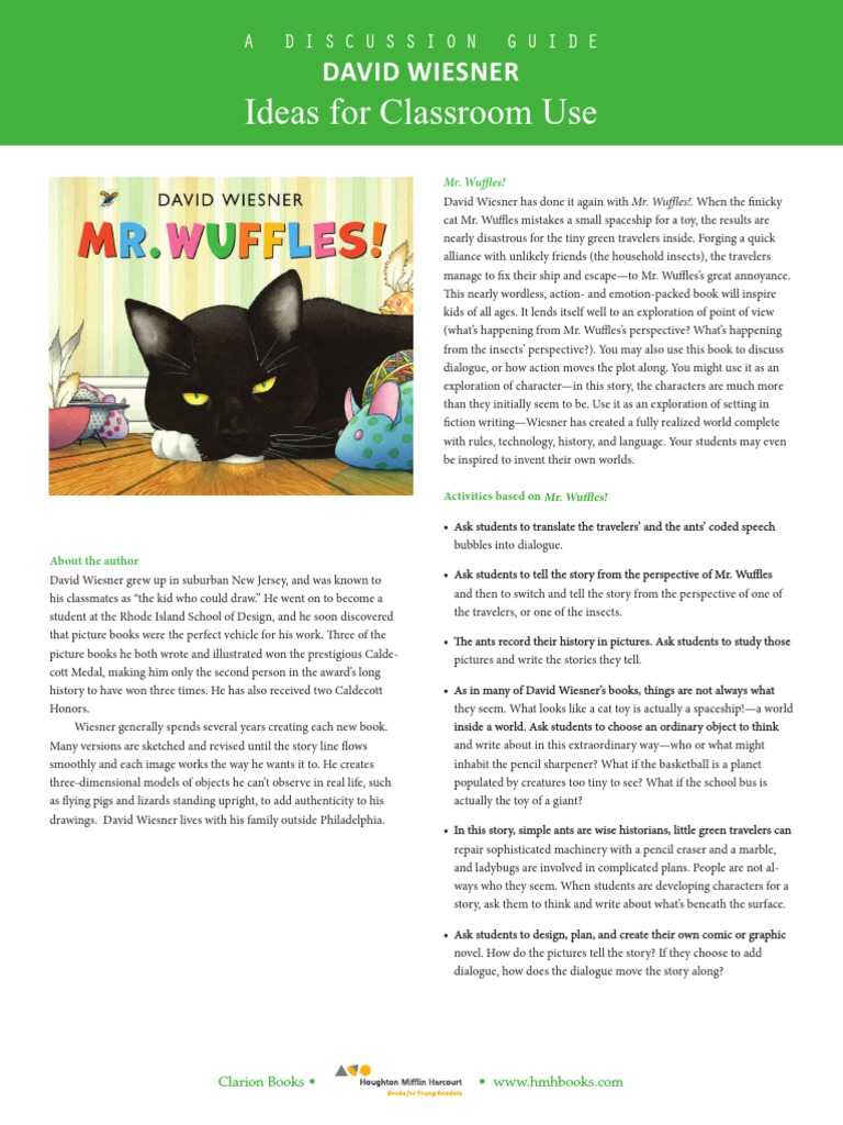 Mr. Wuffles Discussion Guide | PDF | Picture Book