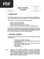 Method Statement For Blockwork | PDF | Masonry | Concrete