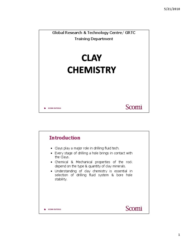 2 - Clay Chemistry - PTM - Handout | PDF | Clay Minerals | Ion