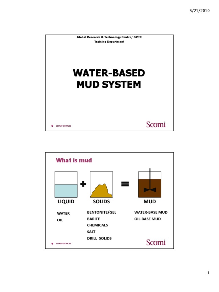 4 - Water Base Mud System - PTM - Handout | PDF | Sodium Carbonate ...