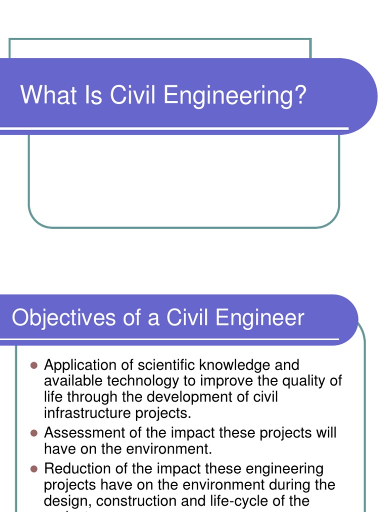 Overview of Civil Engineering Disciplines | PDF | Technology & Engineering