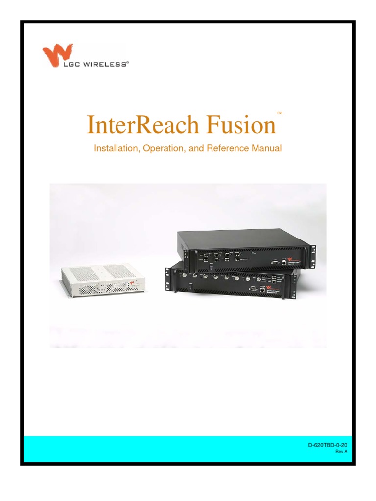 InterReach Fusion Manual | PDF | Cable Television | Trademark