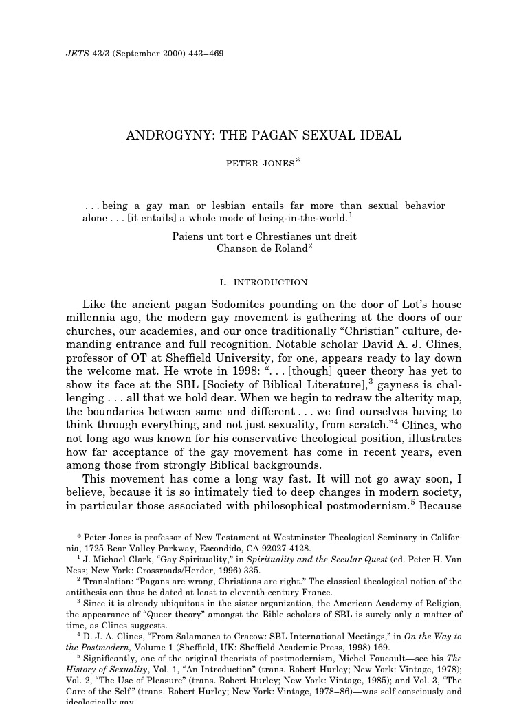 Androgyny: The Pagan Sexual Ideal | PDF | Alchemy | Mysticism