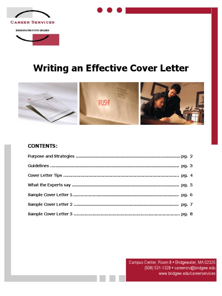 Writing An Effective Cover Letter: Contents | PDF