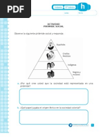 (5 Basico) Piramide Social Colonial | PDF