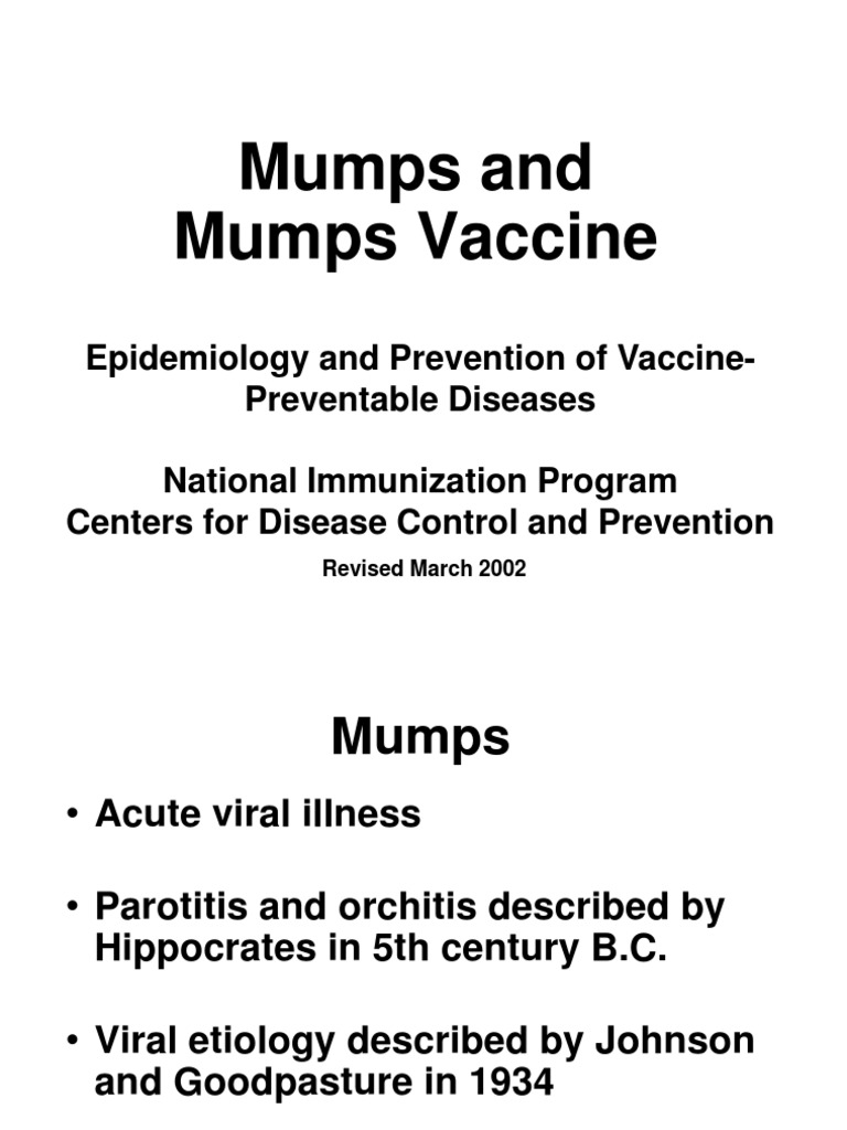 Mumps | Animal Viral Diseases | Animal Diseases