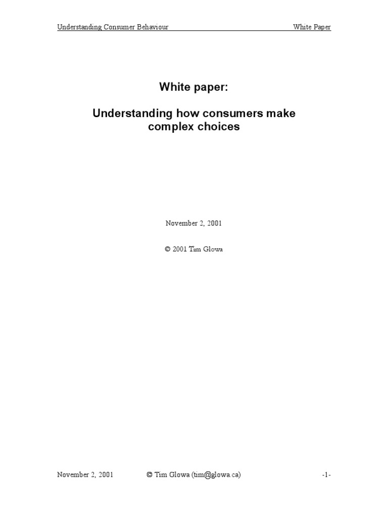 Understanding Consumer Behaviour | PDF