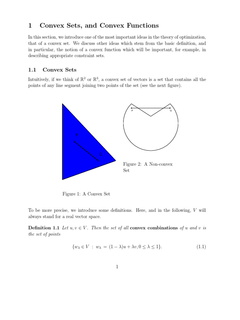 Understanding Convex Sets and Functions | PDF | Convex Set | Geometry