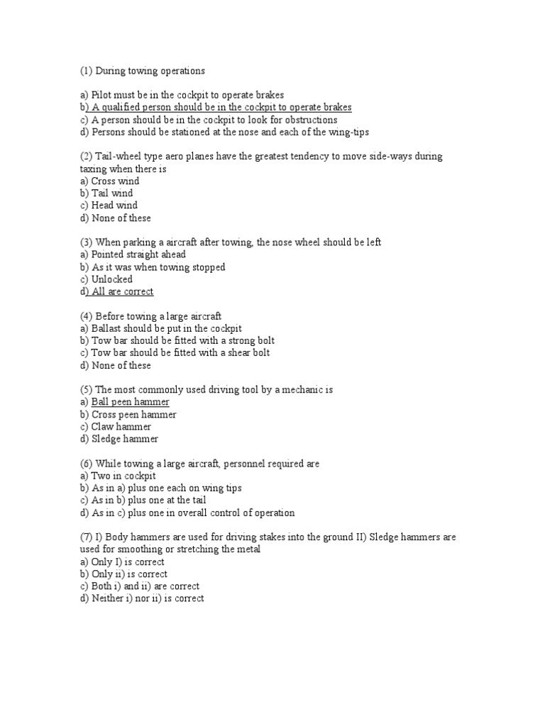 Dgca Paper 2 Sample Questions | Download Free PDF | Lift (Force) | Alloy