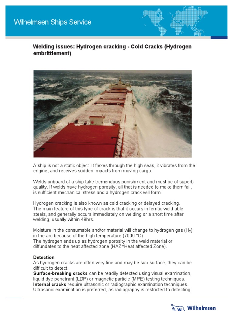Hydrogen Cracking | Welding | Steel | Free 30-day Trial | Scribd