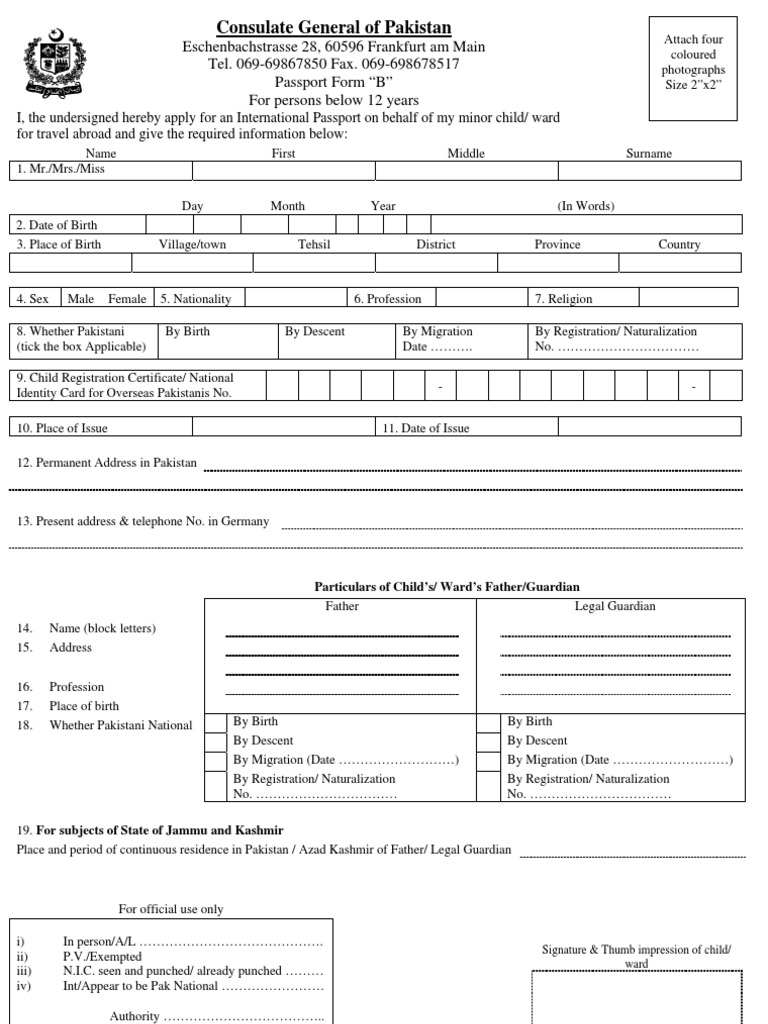 form_b.pdf | Passport | Identity Document | Free 30-day Trial | Scribd