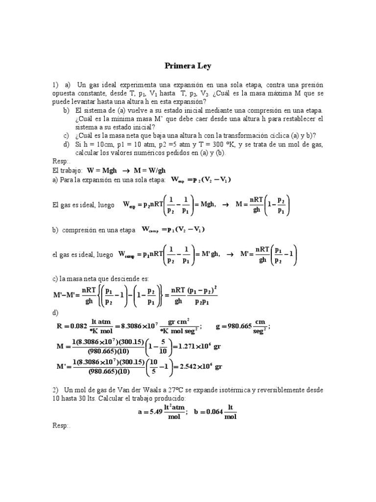 Ejemplos 2 | PDF | Gases | Mecánica