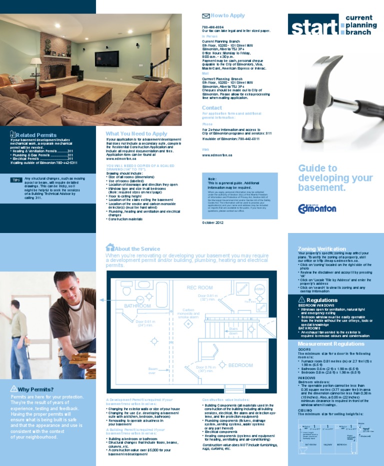 Guide To Developing Your Basement Pdf Basement Hvac