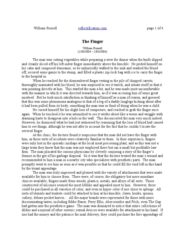 The Finger | PDF