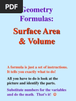 3D Shapes Formulas | PDF