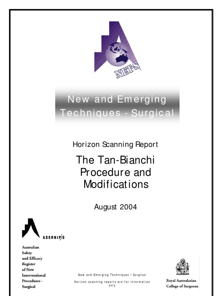 Tan-Bianchi Procedure and Modifications August2004 | PDF | Medicine ...
