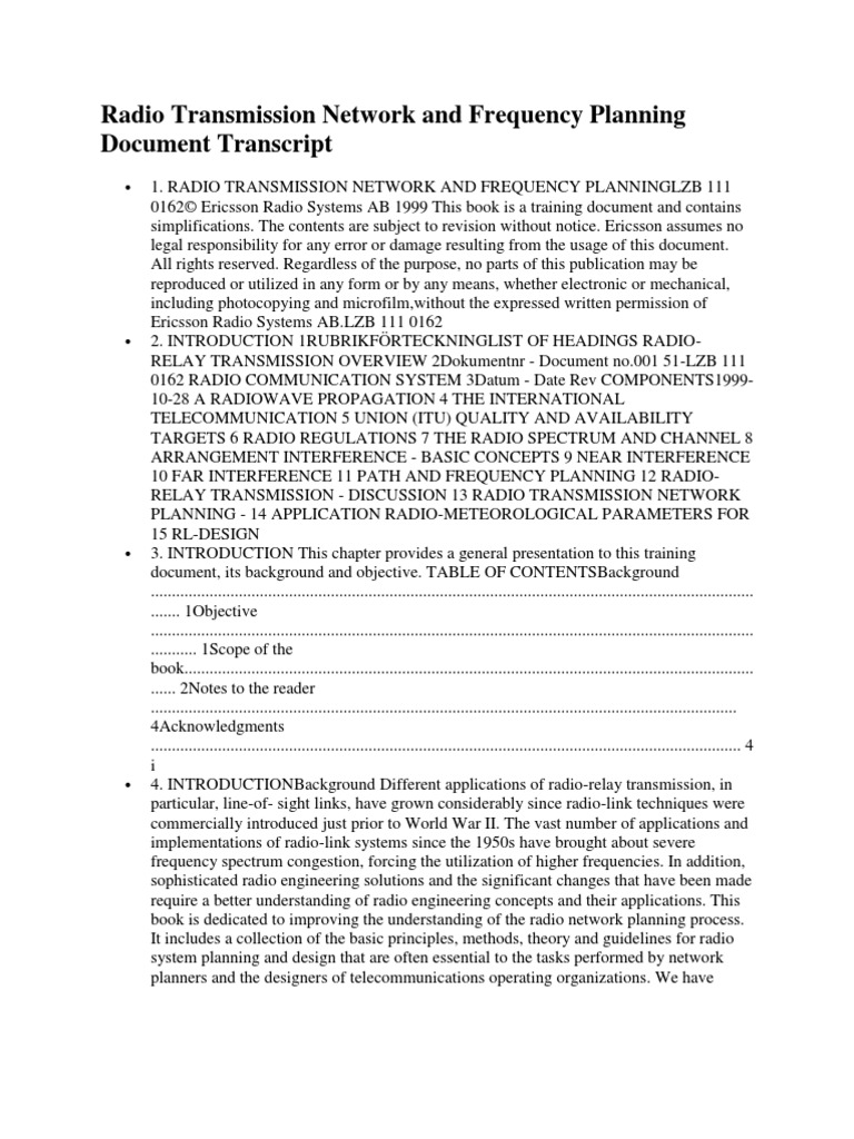 Radio Txmission and Network Planning | PDF | Modulation | Transmitter