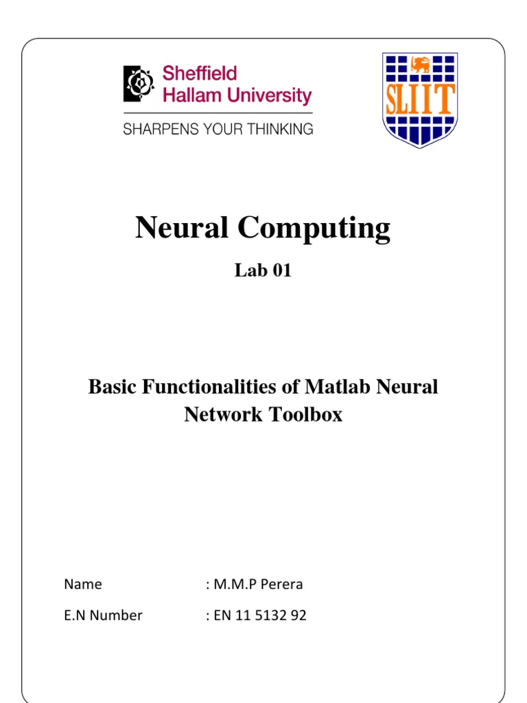 Neural Computing | PDF | Artificial Neural Network | Matlab