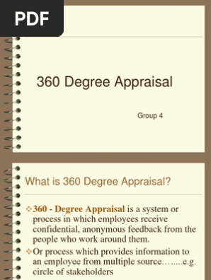 360 Degree Performance Appraisal Meaning