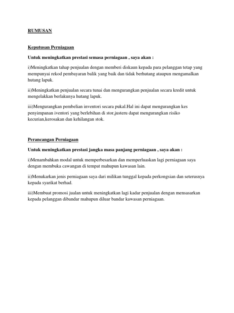 Rumusan | PDF