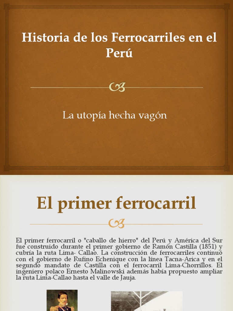 La locomotora integradora: historia del ferrocarril en el Perú | PDF ...