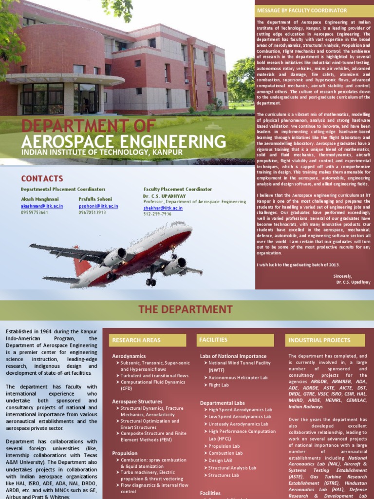 Aerospace Engineering Brochure | Download Free PDF | Aerodynamics ...