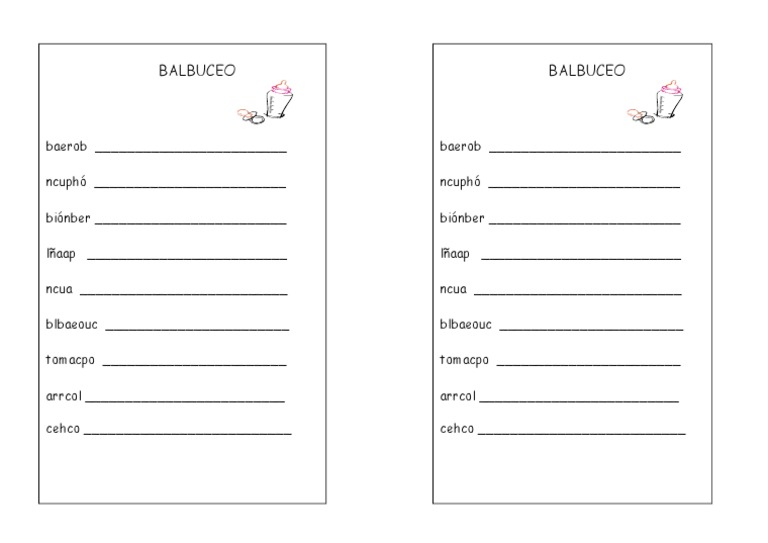 Juego de Balbuceo | PDF