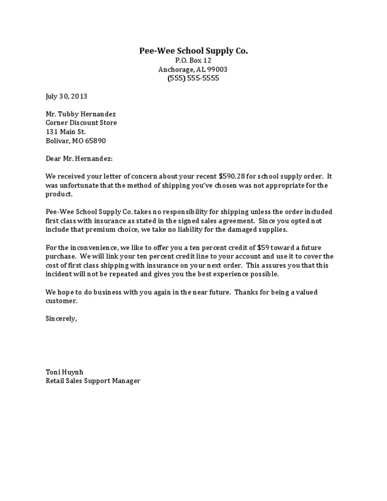 Pee-Wee Letter | PDF | Career & Growth | Law