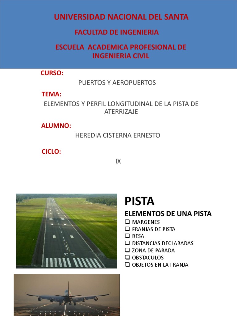 Elementos de la Pista de Aterrizaje | PDF | Ciencia y matemáticas ...