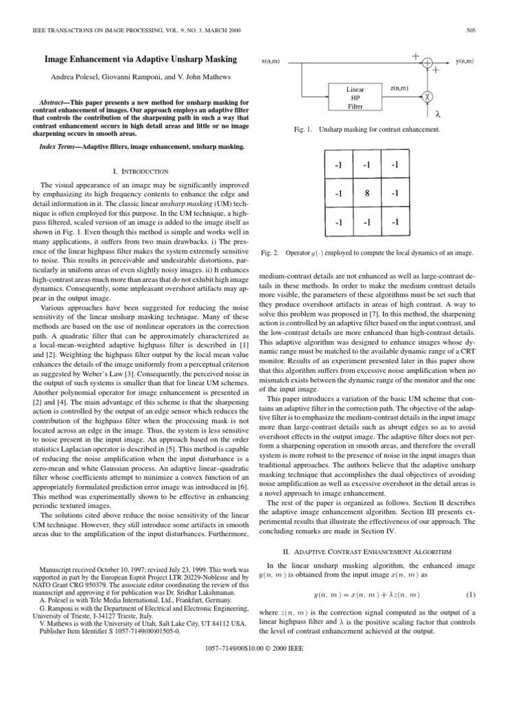IP2000 | PDF | Image Editing | Algorithms