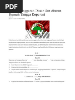 Contoh Ad-Art Koperasi | PDF