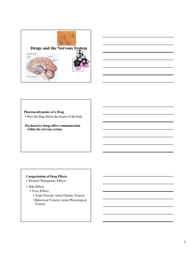 Drugs and The Nervous System: Pharmacodynamics of A Drug | PDF ...